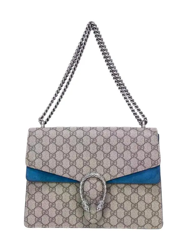 Gucci Dionysus Monogram Chain Shoulder Bag - Neutrals