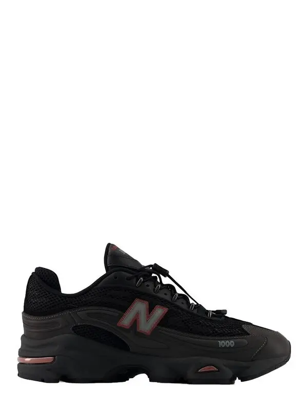 NEW BALANCE 1000gin Sneakers - Black Metallic/red Rock