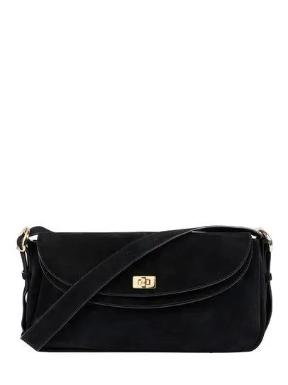 Sandro Le Mambo Suede Bag - Black