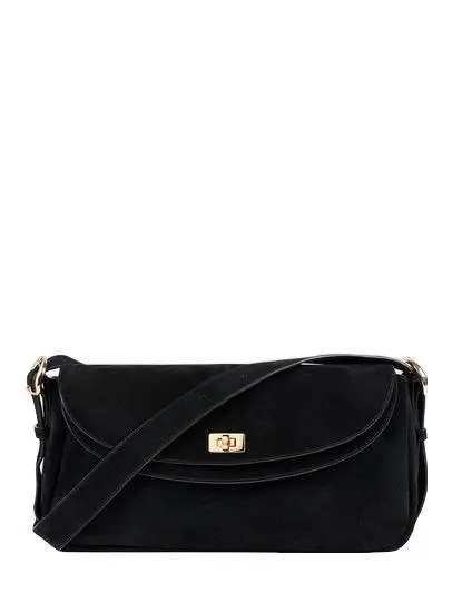 Sandro Le Mambo Suede Bag - Black