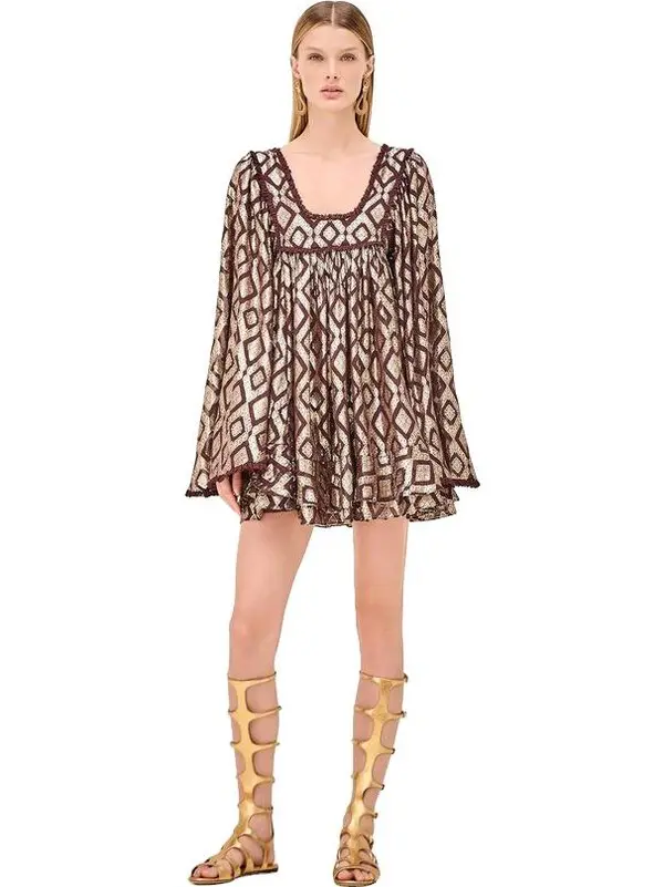 Alexis Juliette Mini Dress - Brown