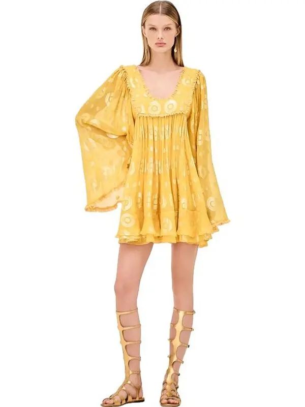 Alexis Juliette Mini Dress - Gold / Yellow