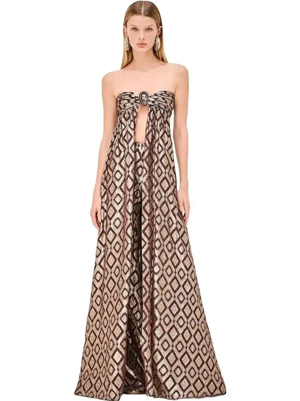 Alexis Maxine Wide Leg Pant - Brown