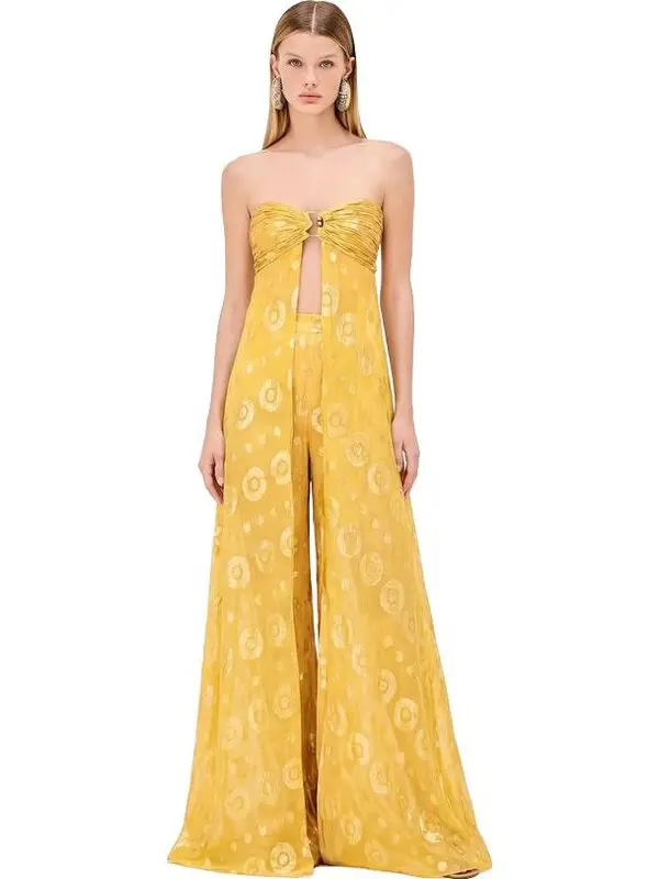 Alexis Maxine Wide Leg Pant - Gold / Yellow