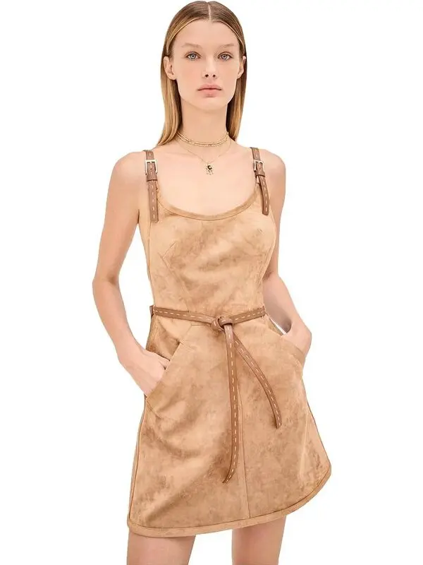 Alexis Kacen Mini Dress - Brown