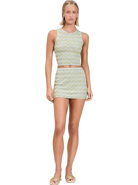 Devon Windsor Lane Mini Skirt - Green