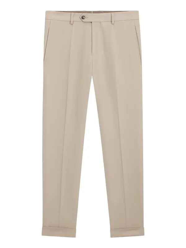 BOSS Tapered-fit Trousers - Khaki