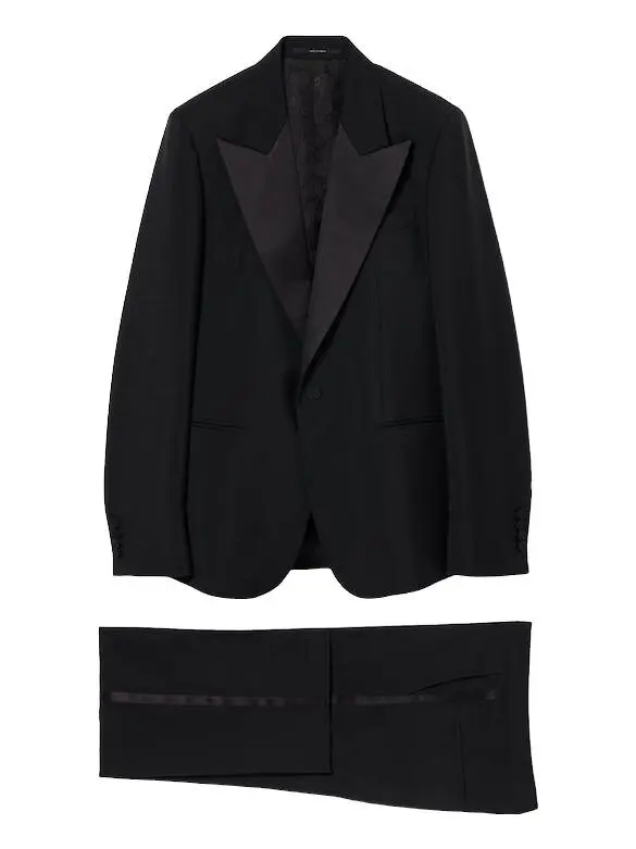 Gucci Light Wool Mohair Canvas Suit - Black