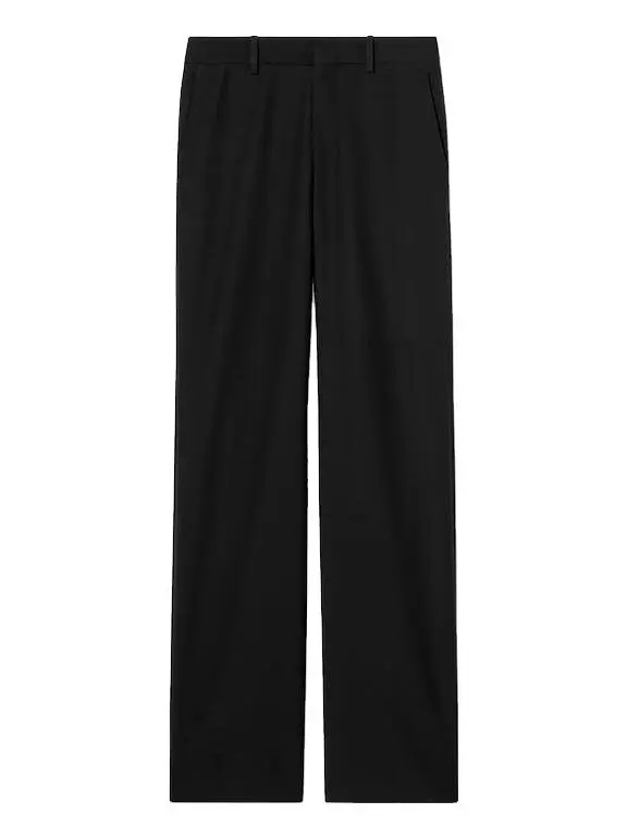 Gucci Wool Silk Twill Pants - Black