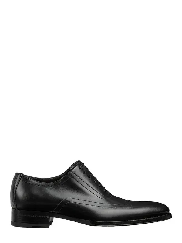 Gucci Leather Lace-up Shoe - Black