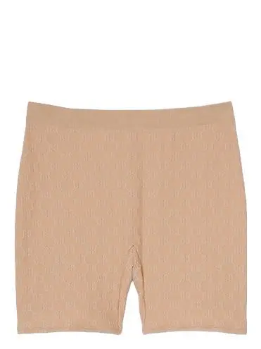 Gucci Gg Jersey Jacquard Shorts - Beige