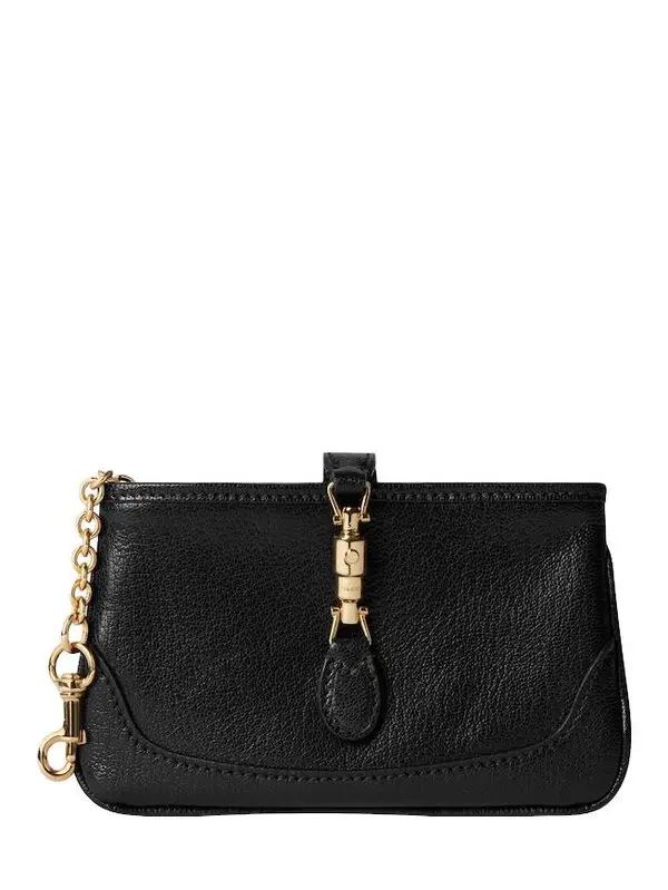 Gucci Jackie Zip Key Pouch - Black