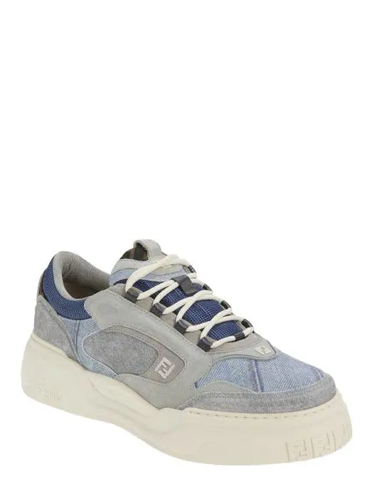Fendi Force Sneaker - Grig Denim Blue Denim