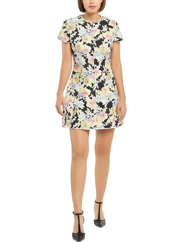 Cinq À Sept Denim Nova Mini Dress - Black Multi
