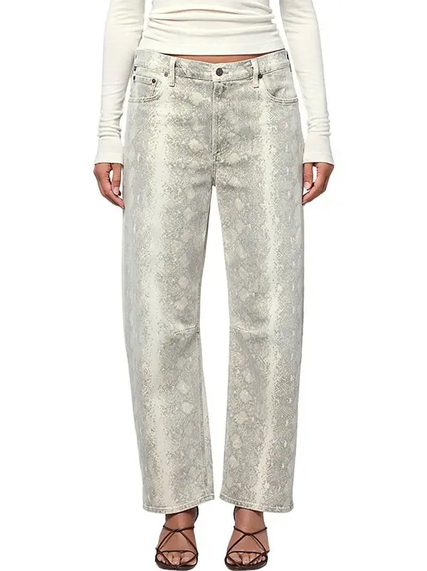 Citizens Of Humanity Miro Barrel Leg Jeans - Python