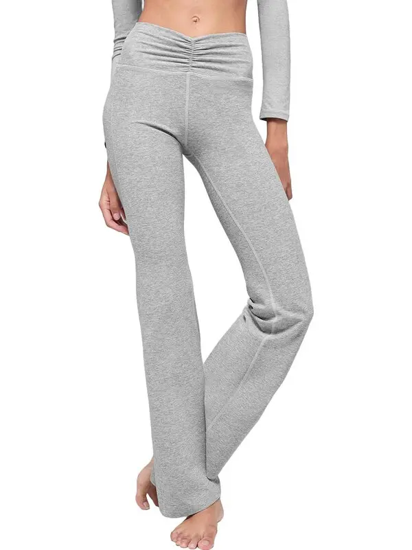 Alo Yoga Soft Intuition High-waist Bootcut Leggings - Athletic Heather Grey