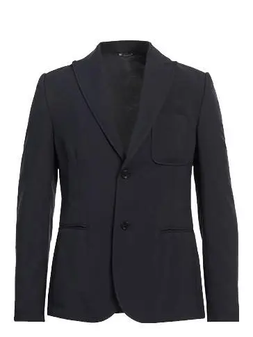 DANIELE ALESSANDRINI Single-breasted Woven Blazer - Blue
