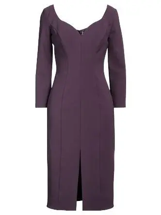 Elisabetta Franchi Midi Bodycon Dress - Purple