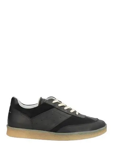 MAISON MARGIELA Leather Low-top Sneakers - Black