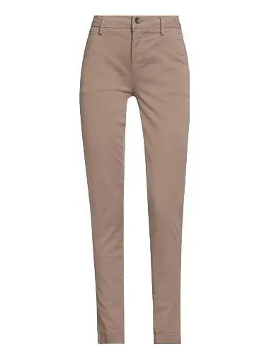 Liu Jo Cotton Gabardine Tapered Pants - Beige