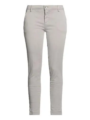 Liu Jo Cotton Gabardine Tapered Pants - Grey