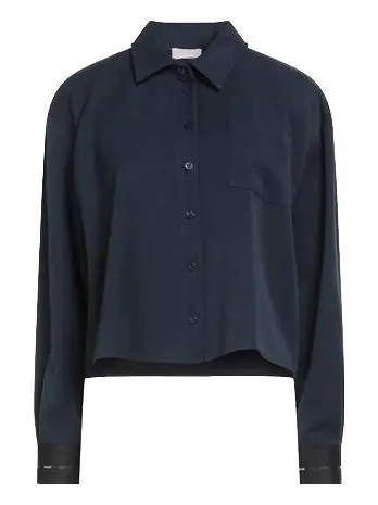 LIU •JO Twill Shirt With Logo - Blue