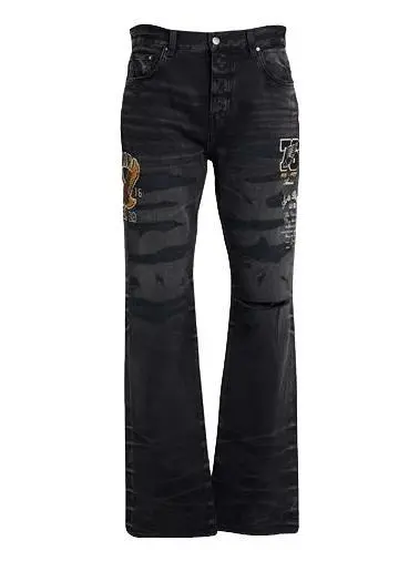 Amiri Cotton Straight-leg Jeans - Black