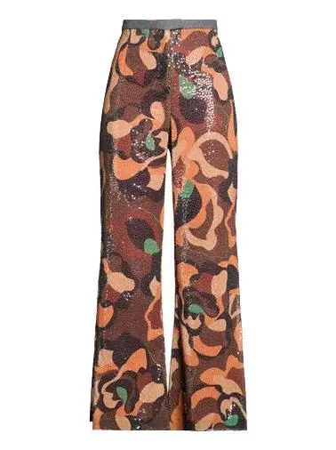 Malìparmi Crepe Wide-leg Pants - Brown