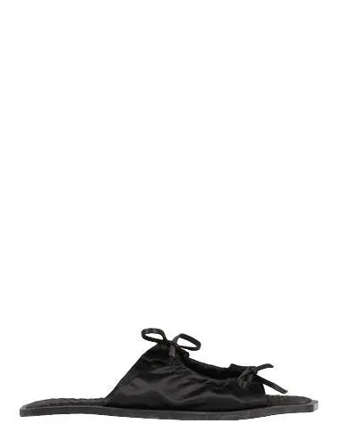CARLOTHA RAY Satin Sandals - Black