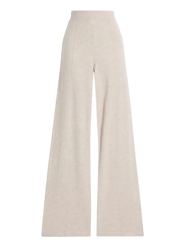 Chinti & Parker Wool And Cashmere-blend Wide-leg Pants - Ecru