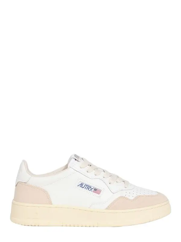 AUTRY Medalist Leather And Suede Sneakers - White