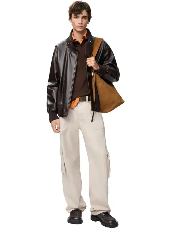 Loewe Jacket In Nappa Lambskin - Dark Brown