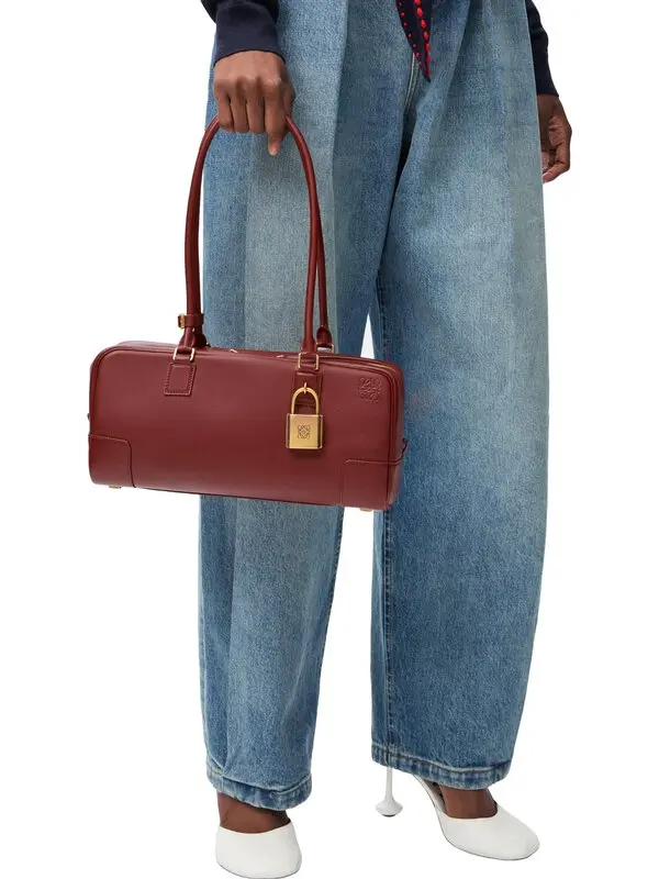 Loewe Amazona 31 Cropped Bag - Mahogany