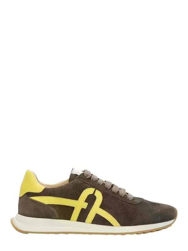 Furla Logo-detail Lace-up Sneakers - Brown