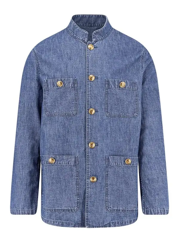 Valentino Garavani Denim Shirt Jacket - Blue