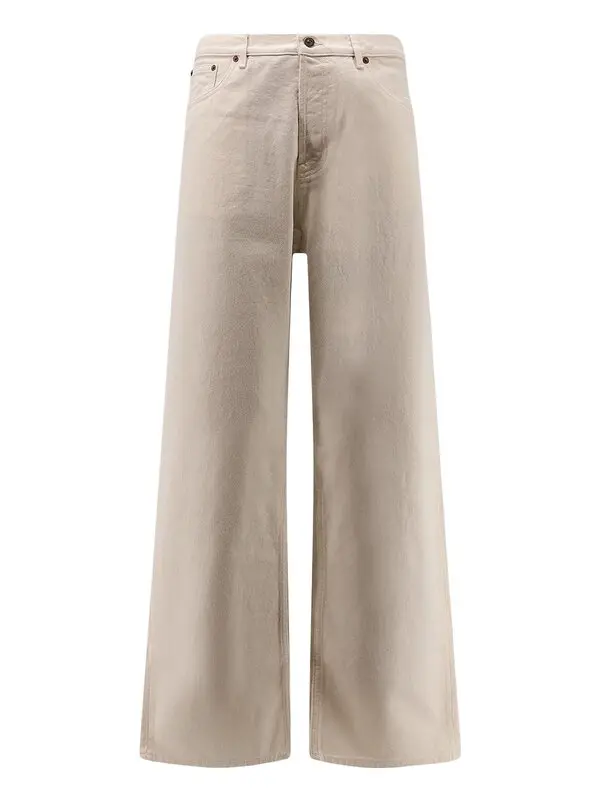 Valentino Garavani Five-pocket Cotton Trousers - Beige