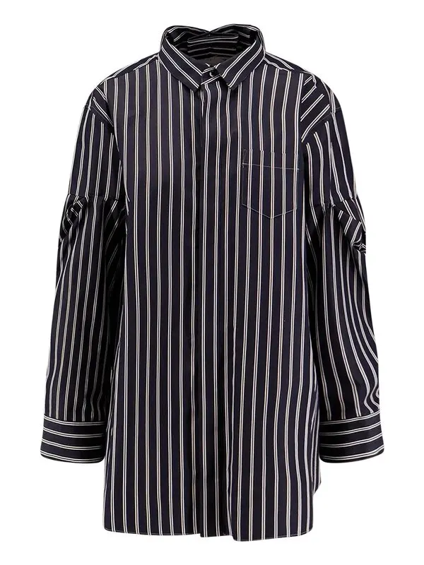Sacai Oversized Striped Shirt - Blue