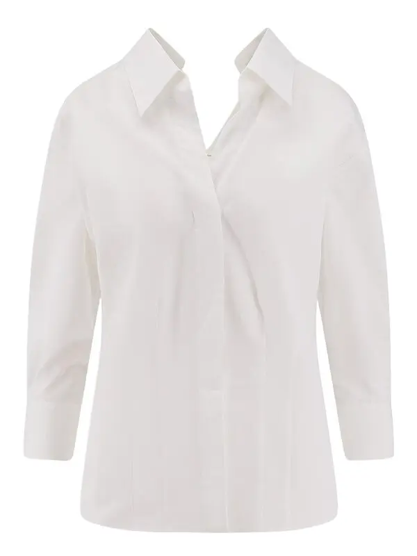 Givenchy Open Back Cotton Shirt - White