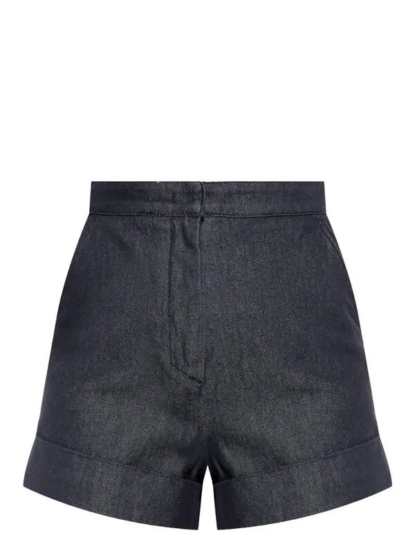 Max Mara Calca Denim Shorts - Navy Blue