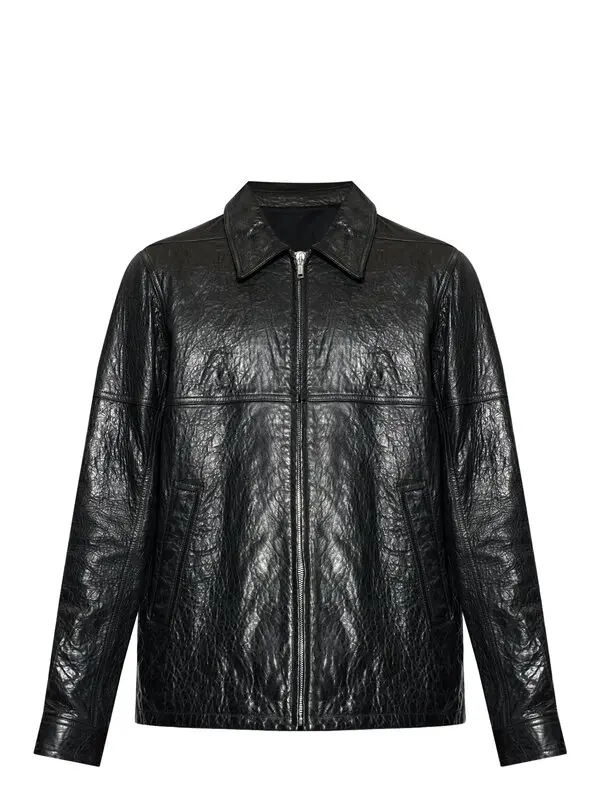 Rick Owens Leather Jacket - Black