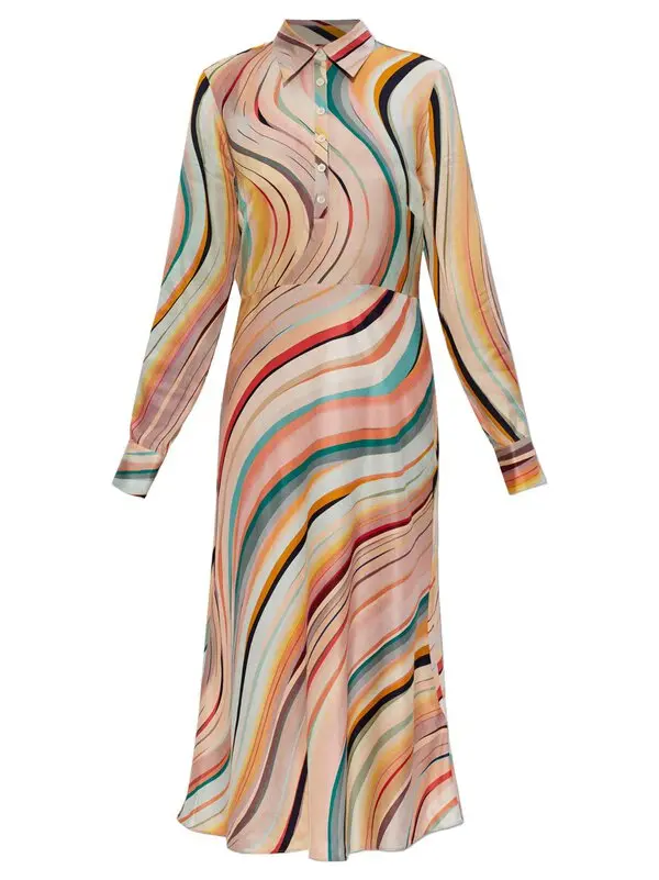 Paul Smith Striped Midi Dress - Multicolour