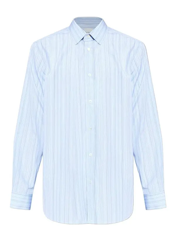 Paul Smith Shirt With Stripe Pattern - Blue