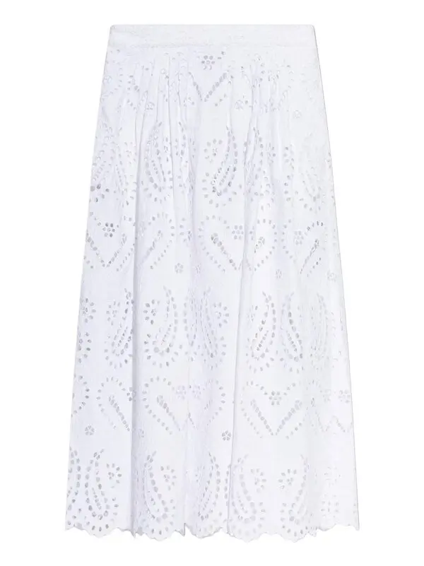 Etro Openwork Lace Skirt - White