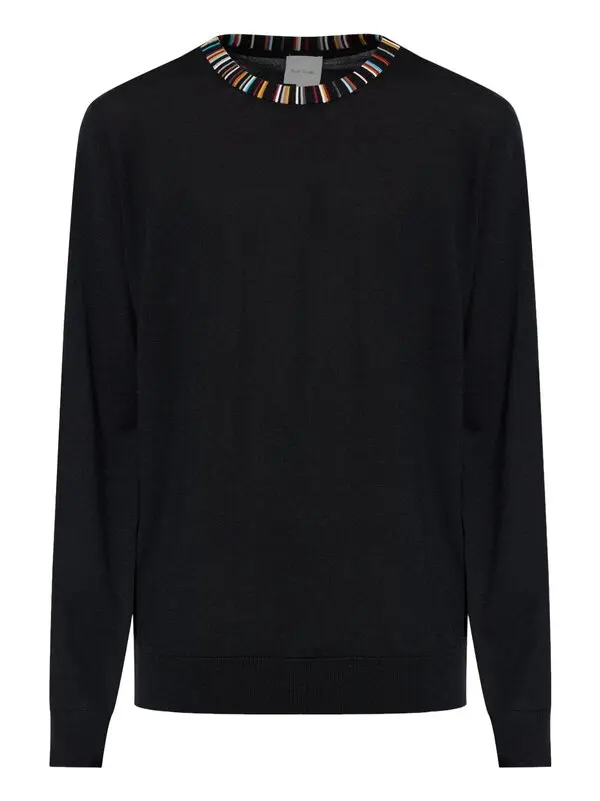 Paul Smith Wool Crew Neck Sweater - Black