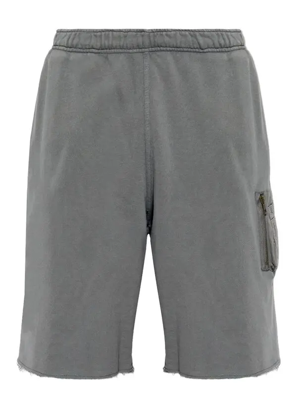 MAISON MARGIELA Cotton Knit Knee Length Shorts - Grey
