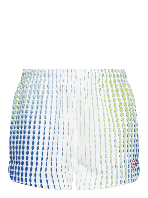 Casablanca Polka Dot Patterned Shorts - White