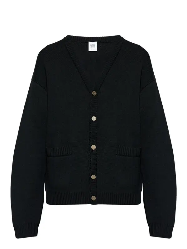 Vetements Wool Cardigan - Black