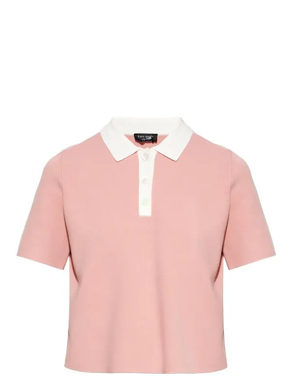 Kate Spade New York Polo With Applique - Pink