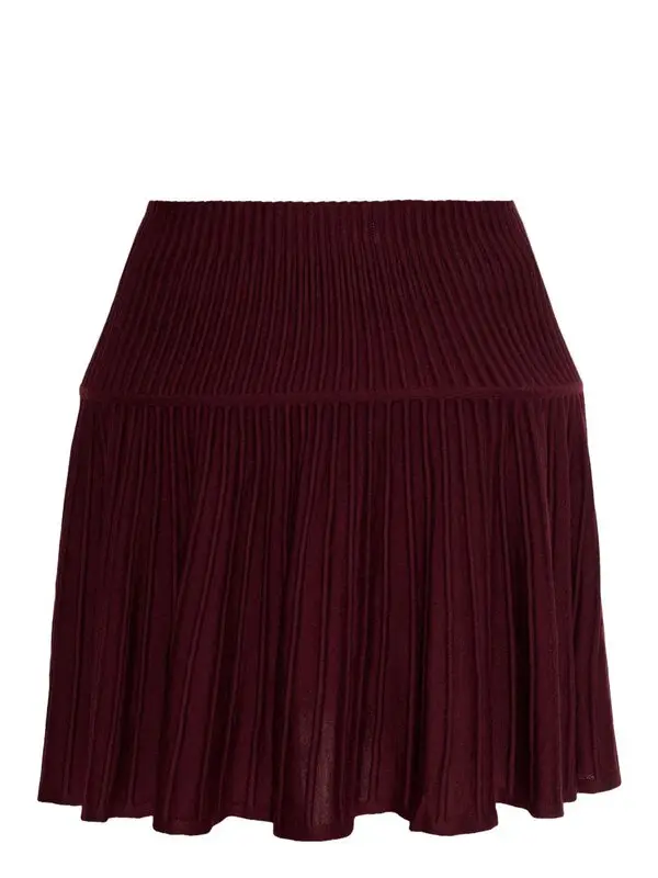 Alaïa Skirt With Decorative Stiffening - Burgundy