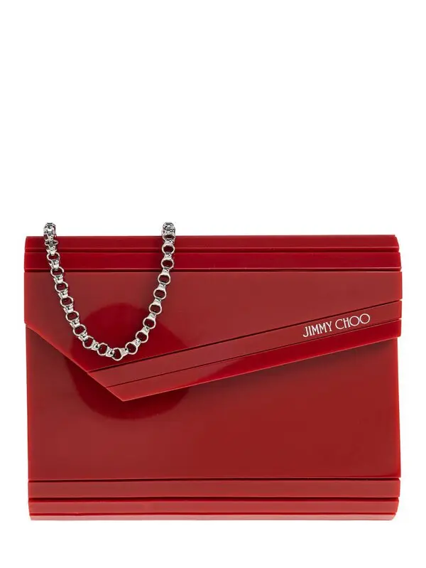 JIMMY CHOO Candy Clutch - Red
